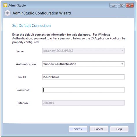 Specifying Mandatory Configuration Settings