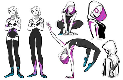 Lena Sayaphoum On Instagram More Researches On Gwen Spiderverse Accrossthespiderverse