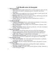 Understanding Lab Results Medical Scientific Research Course Hero