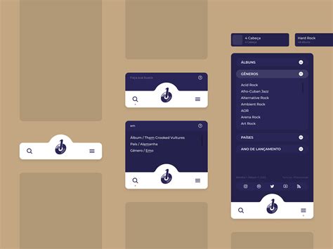 Float Navbar With Search And Menu By Kevin Oliveira On Dribbble