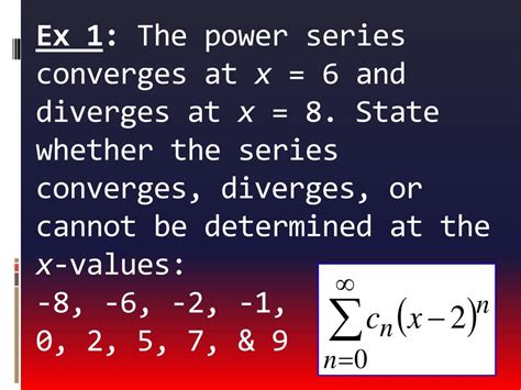 PPT Section Power Series The Ratio Test PowerPoint Presentation