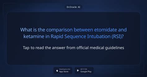 What Is The Comparison Between Etomidate And Ketamine In Rapid Sequence