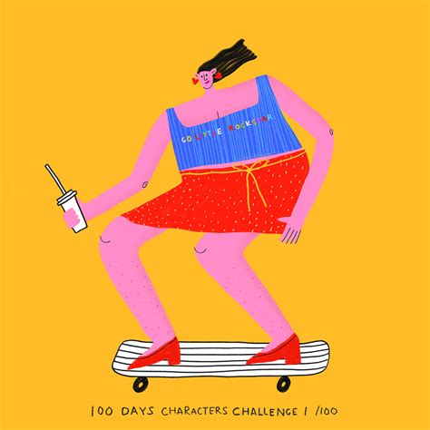 100 Days100 Characters Challenge On Behance