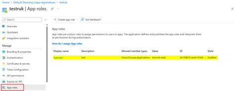 Azure Ad App Registration Differentiate Between Roles Stack Overflow