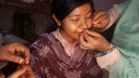 নাকের নথ ও কানের দুল পরতে গিয়ে কান্না করে দিল Part 2 Youtube