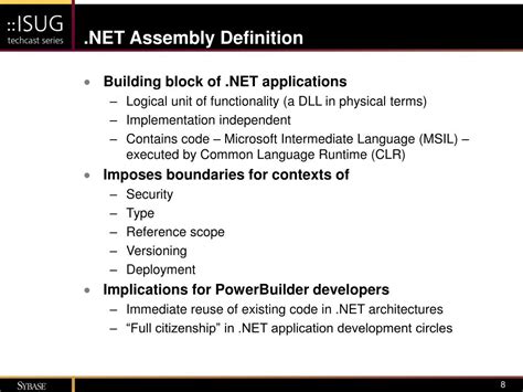 Ppt Powerbuilder 11 Deploying Business Logic As Net Assemblies