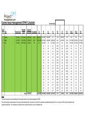 EVM Calculator Xlsx Earned Value Management EVM Calculator Task ID Task Design Build