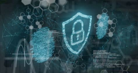 Image Of Data Processing And Security Padlock Over Woman Using Laptop Stock Image Image Of