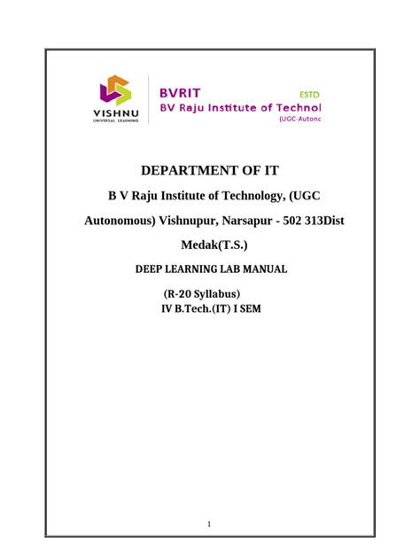 Deep Learning Lab Manual Pdf Deep Learning Image Segmentation