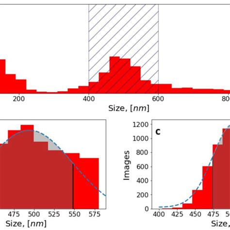 Histogram Of Particle Size Distribution A Size Distribution Of All Download Scientific
