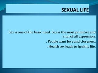 Sexual Life PPT