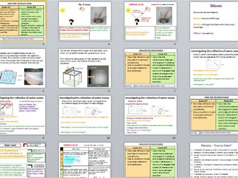 Aqa Gcse Science Trilogy Science Wave Properties Spec Point 6 6 1 Teaching Resources