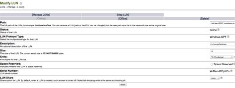 Solved Netapp Expanding A LUN Experts Exchange