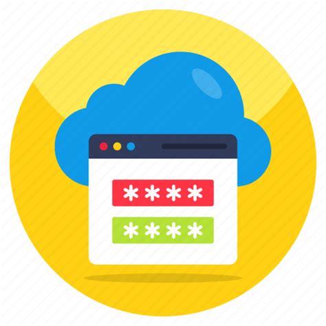 Cloud Login Web Login Web Password Web Passcode Web Sign In Icon