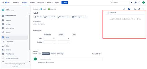 Change Checklist Position In JIRA Issue Page AppBox Support