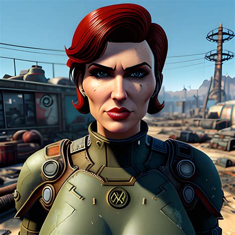 Girl From Fallout 4 Cartoon 3d Arthub Ai