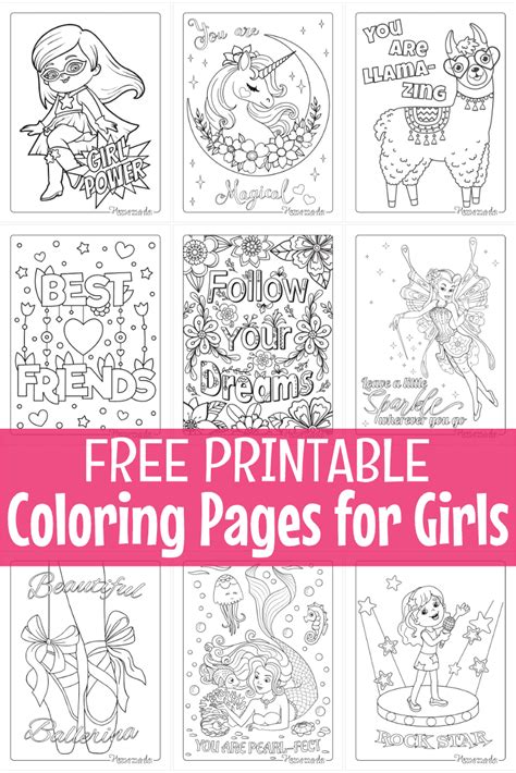 Best Free Printable Coloring Pages For Girls Free Printable Coloring
