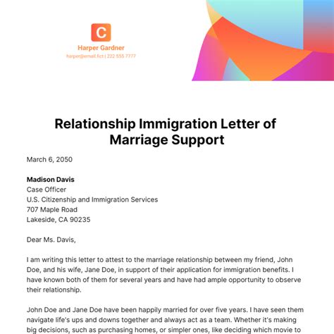FREE Immigration Letter Templates Examples Edit Online Download