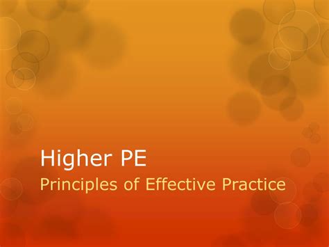 Ppt Higher Pe Powerpoint Presentation Free Download Id 2140924