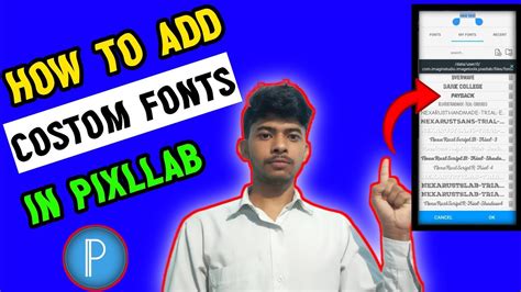 how to add custom fonts in pixellab app make thumbnails attractive