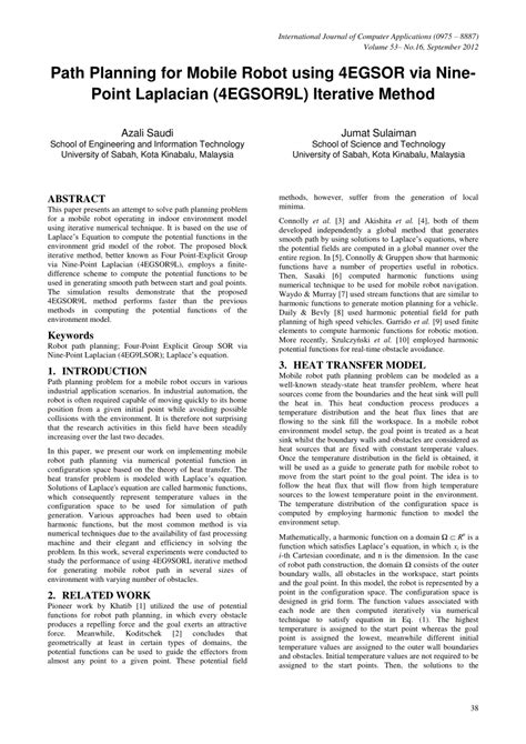Pdf Path Planning For Mobile Robot Using 4egsor Via Nine Point