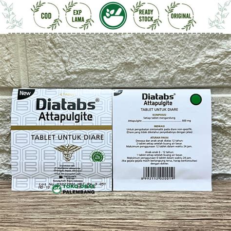Jual Diatabs Activated Attapulgite Tablet Diare 4 Tablet Murah Shopee Indonesia
