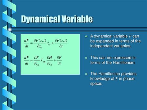 Ppt Poisson Brackets And Hamiltons Equations In Dynamics Powerpoint Presentation Id1193708
