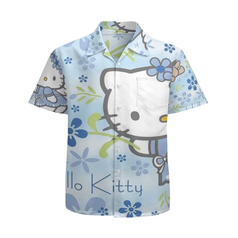 Hello Kitty Plus Size Hawaiian Shirt Comfortable Shirt