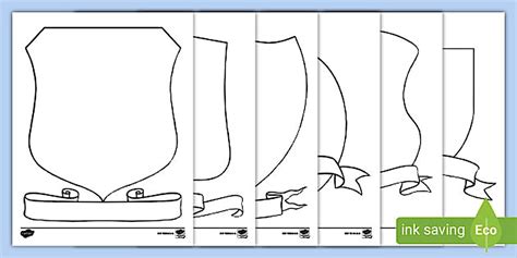 Design Your Own Shield Template
