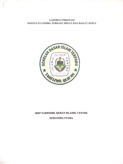 Laporan Prestasi Kegiatan Lomba Terkait Minat Dan Bakat Pdf