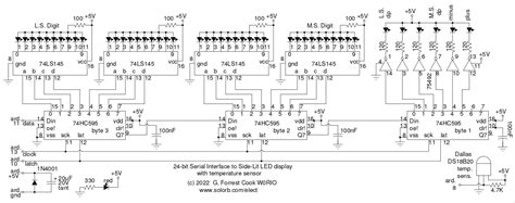 Digital Clockthermometer Using A Side Lit Led Display