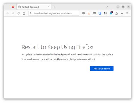 Restart To Keep Using Firefox What Makes This Happen And How Can I Configure It Rfirefox