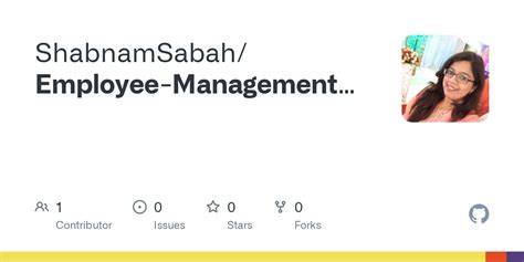 GitHub ShabnamSabah Employee Management System NodeJs React