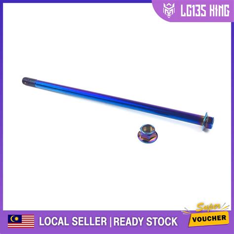 Yamaha 135lc Lc135 V1 V2 V3 V4 V5 V6 Batang Shaft Belakang Rear Wheel Shaft [ Titanium