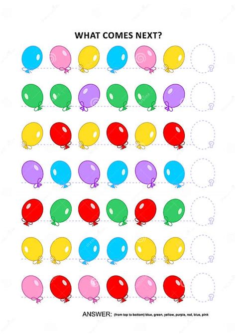 Educational Logic Game With Balloons Sequential Pattern Recognition