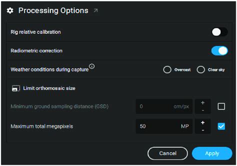 Automatic Radiometric Correction Processes With Pix4dfields Download Scientific Diagram