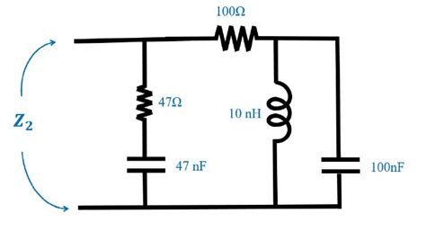 Solved Calculate The Impedance For The Two Circuits As A Chegg Com