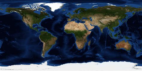 Planet Earth Globe View From Space Showing Realistic Earth Surface And
