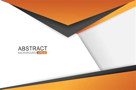 Premium Vector Orange And Black Triangle Vector Background Overlap Layer
