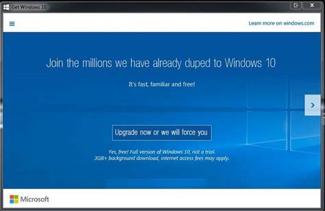 Microsoft Pushes Windows 10 Upgrade To Pcs Without User Consent Page 34 Windows 10 Forums
