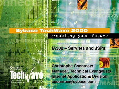 Ppt Ia308 Servlets And Jsps Powerpoint Presentation Free Download