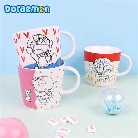 【現貨】正版 哆啦a夢 一杯子一輩子 二次元馬克杯 無蓋勺 馬克杯 送禮 二次元 水杯 牛奶杯 小叮噹 哆啦a夢 陶瓷 蝦皮購物