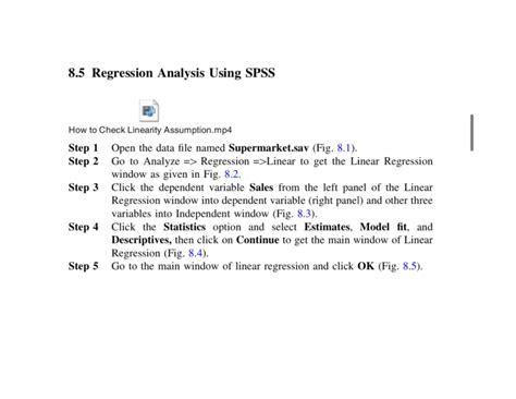Regression Analysis Using SPSS Business Research Studocu