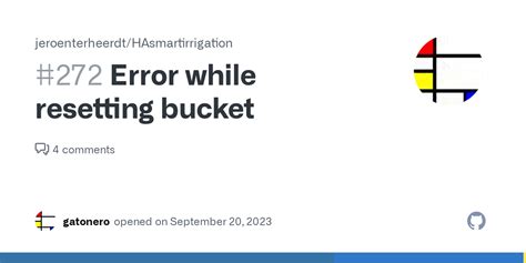 Error While Resetting Bucket · Issue 272 · Jeroenterheerdthasmartirrigation · Github
