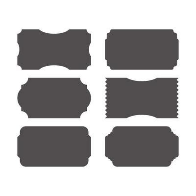 Ticket Shape Vector Art Icons And Graphics For Free Download