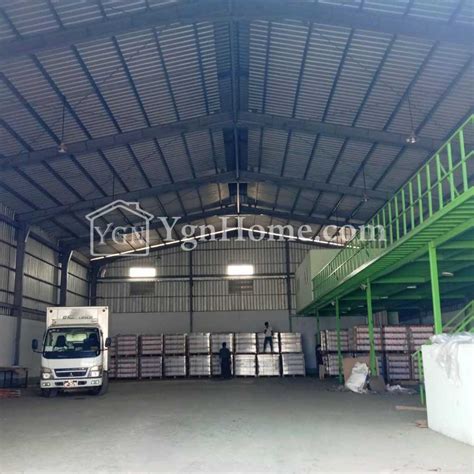 တောင်ဒဂုံ စက်မှုဇုန် 1 ရှိ 60 X 90 အကျယ် ဂိုထောင် အမြန်ငှားမည်။ Ygnhome