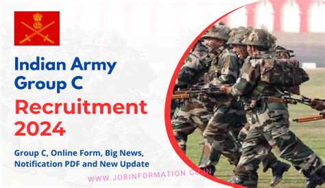 Indian Army Group C Recruitment 2024 Out Group C Online Form Big