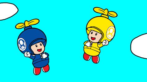 Toad Bros Flying By Ruensor On Deviantart