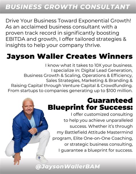 Jayson Waller On Linkedin Coaching Leadership Businessgrowth Digitalmarketing