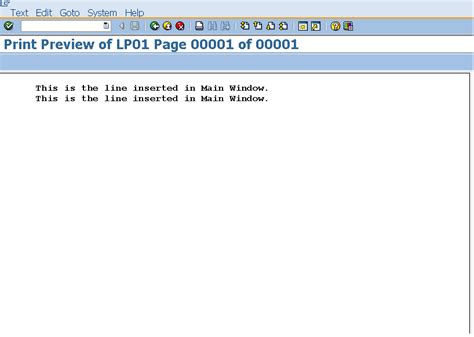 Techsap Script Adding A Text Element To The Main Window Of The